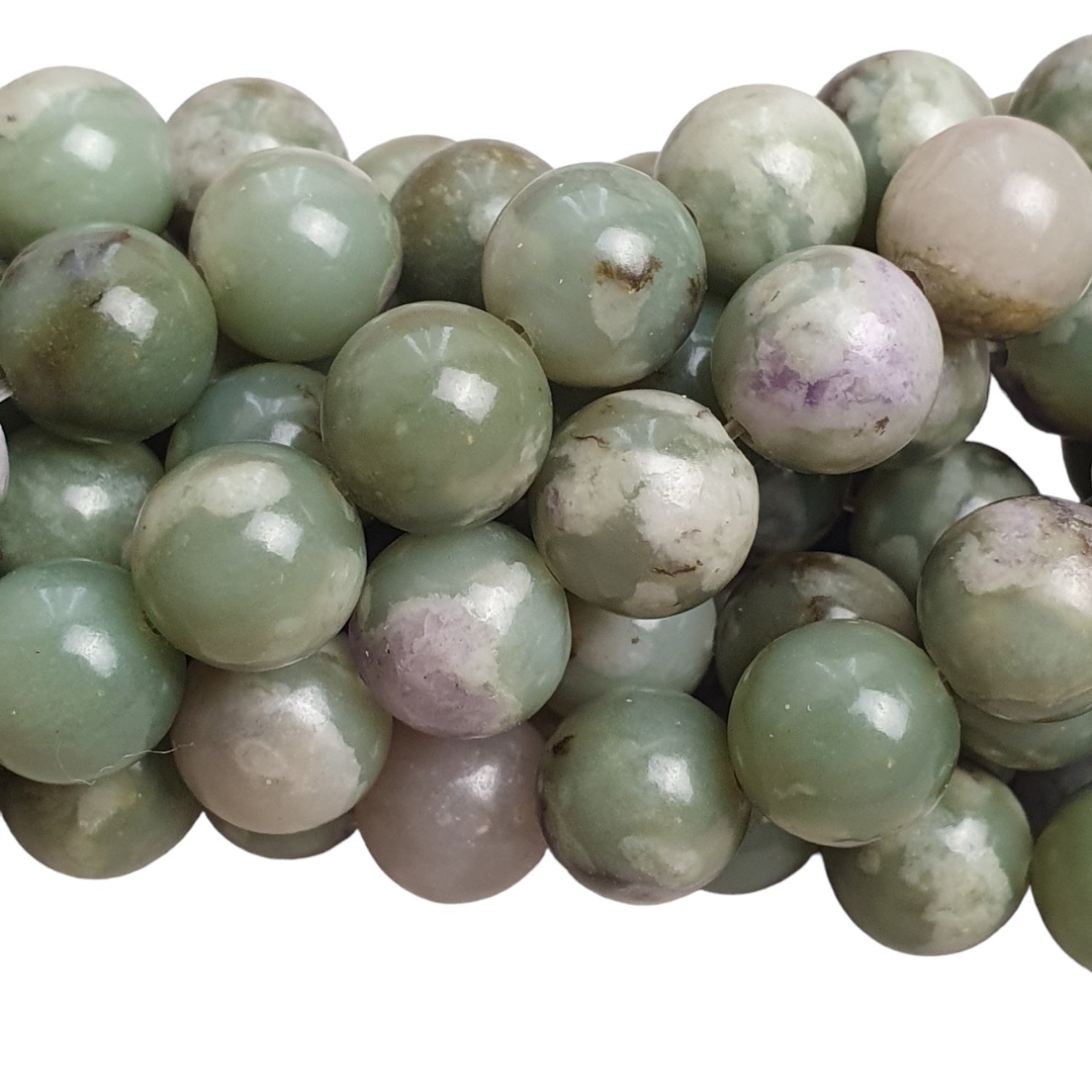 Natuursteen Peace Jade - ca. 8,5mm - Natuursteen - Kraal - Sparklin Moon