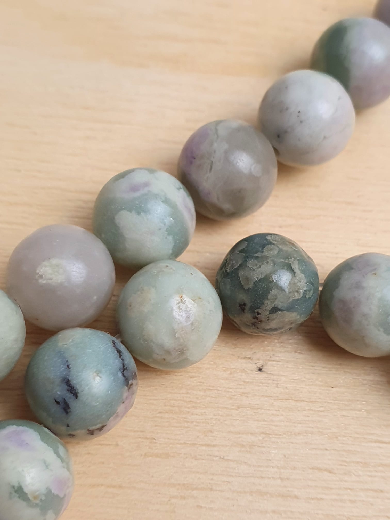 Natuursteen Peace Jade - ca. 10mm - Natuursteen - Kraal - Sparklin Moon