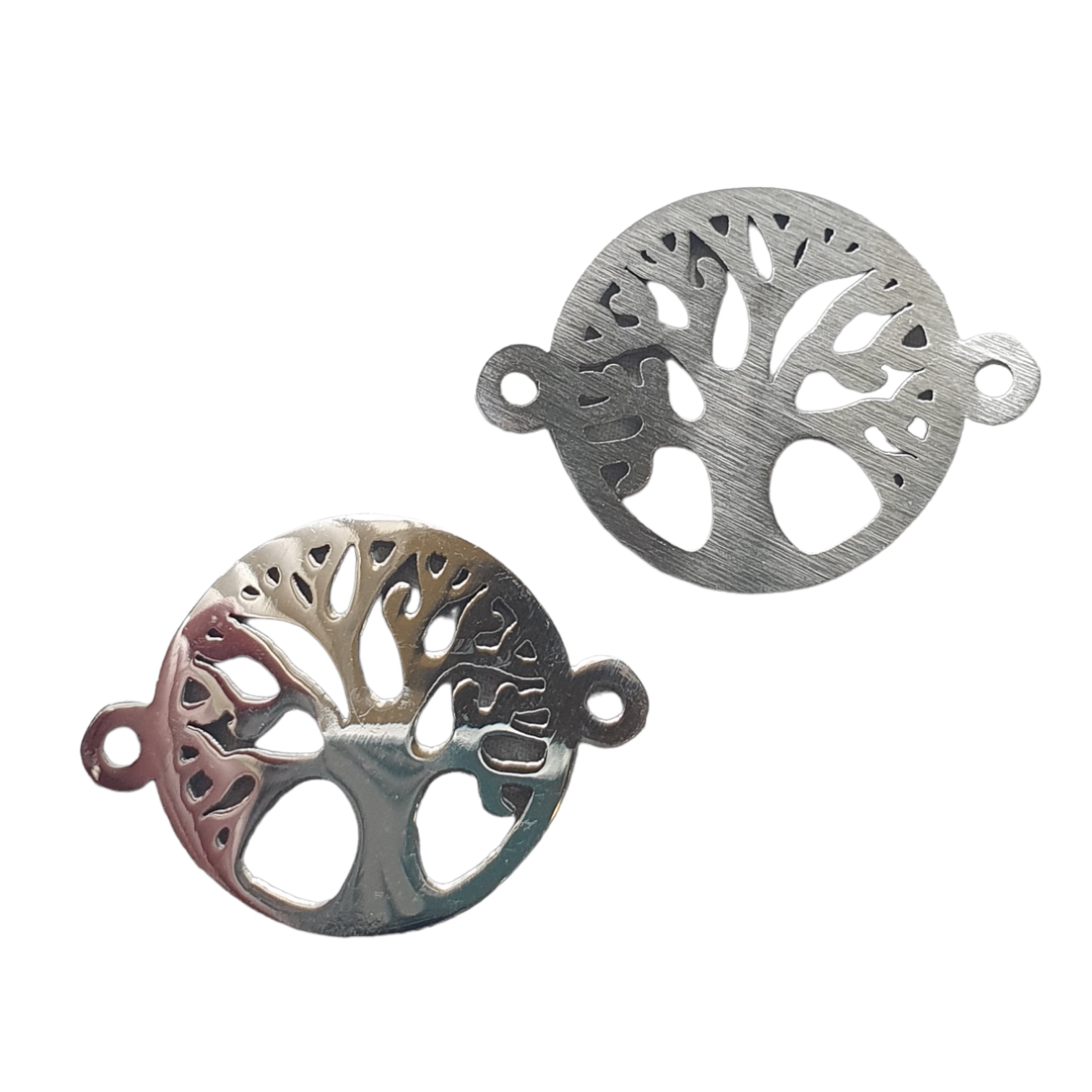 Connector, Tree RVS - ca. 21X15,8X1,5mm, (ᴓ 1mm) - Stainless Steel ...