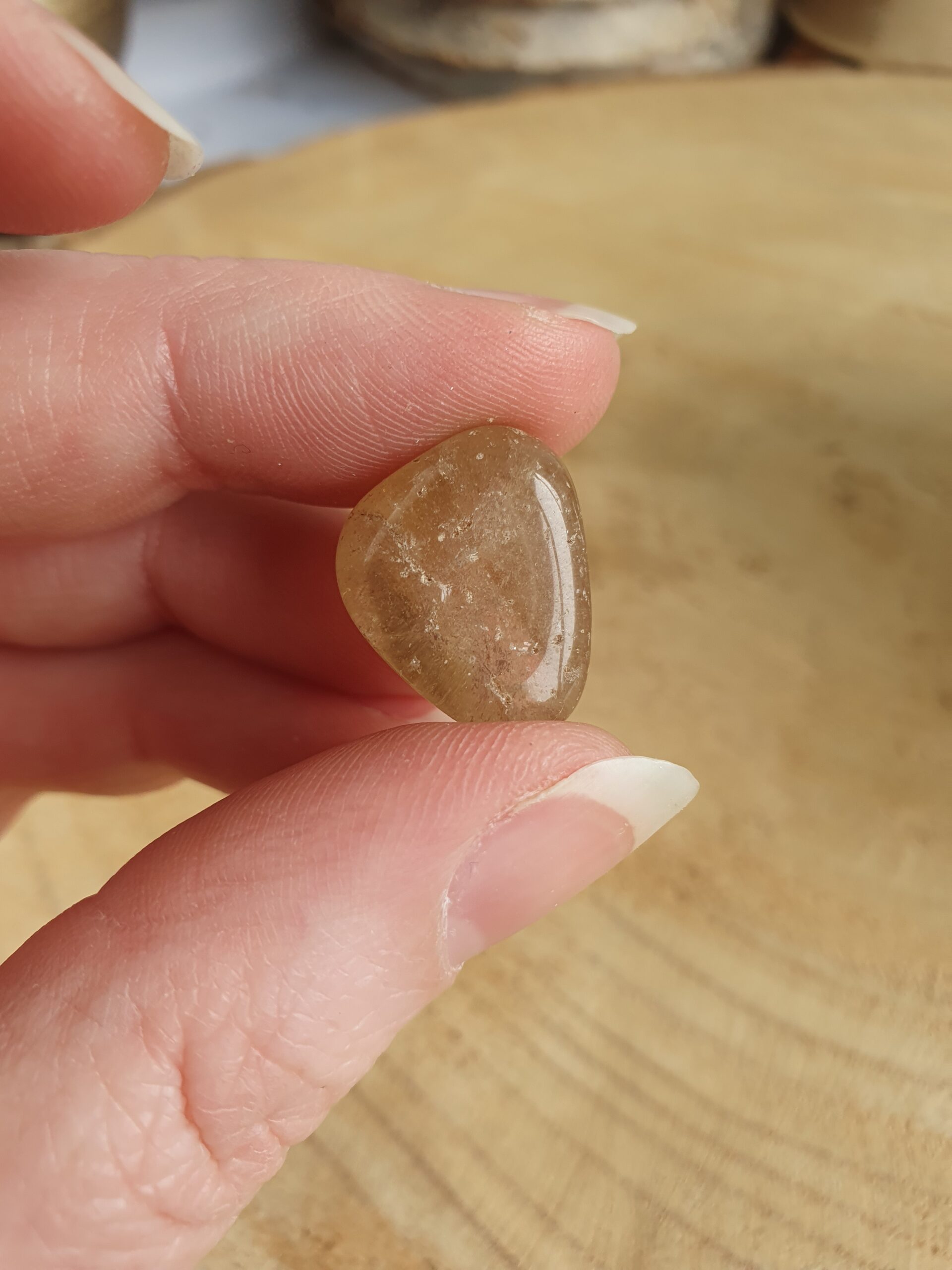 Citrien Knuffelsteen - - Natuurlijk - Edelsteen - Sparklin Moon