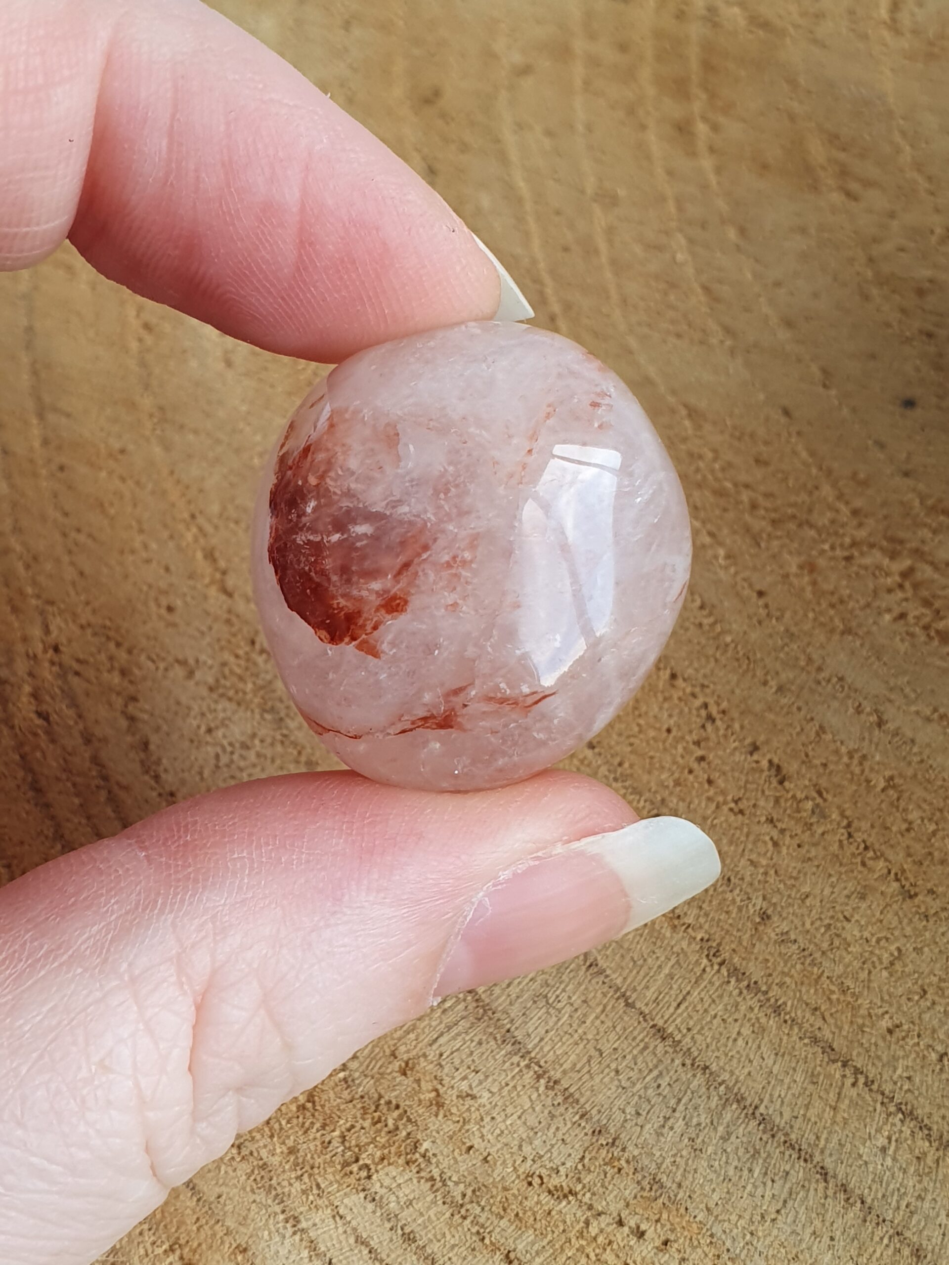 Hematoide Kwarts Knuffelsteen - - Natuurlijk - Edelsteen - Sparklin Moon